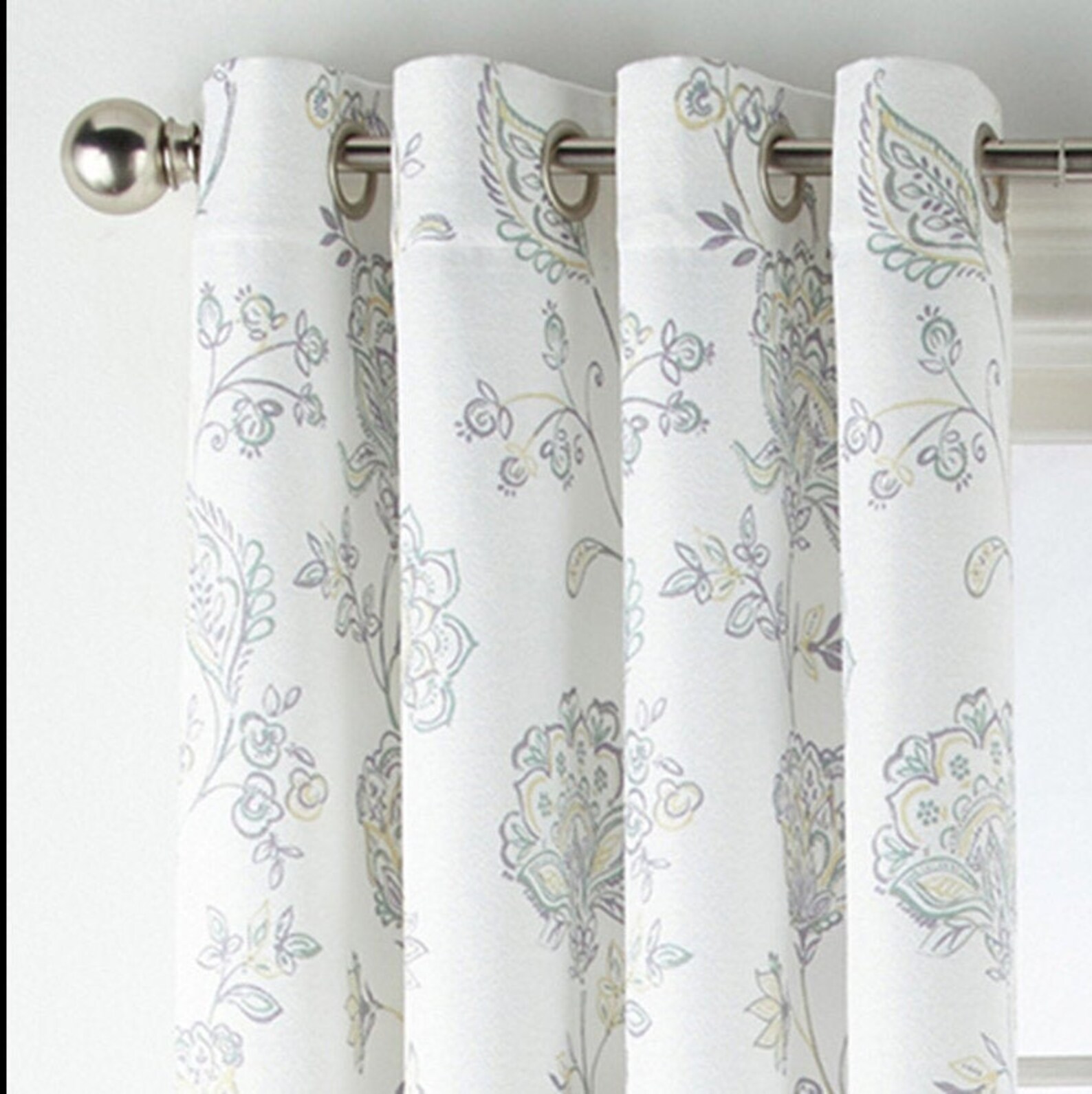 Brand New 1 Jcpenney JCPHOME Quinn Jacobean Lavender Multi - Etsy