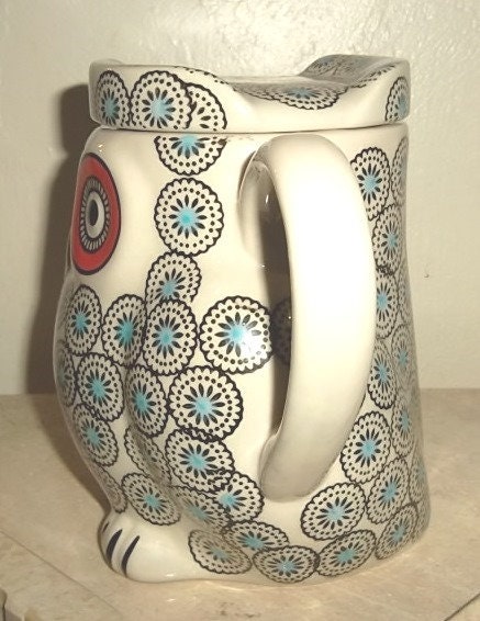 ROYAL Large Hand Painted Stoneware Collectible Pottery Owl | Etsy