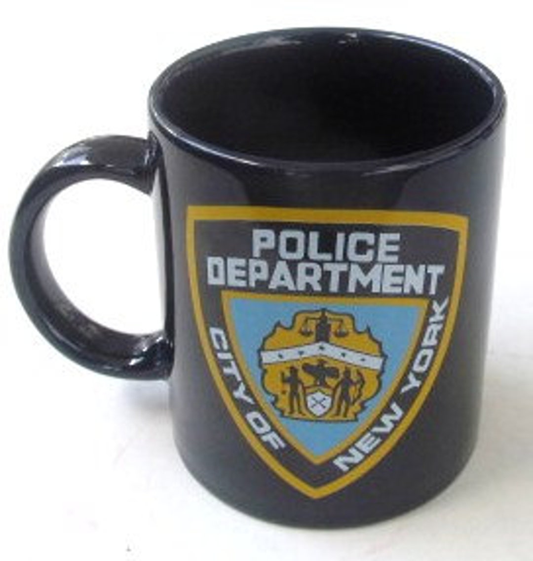 NYPD Police Department "city of New York" Black Ceramic Paraglazed Mug ...
