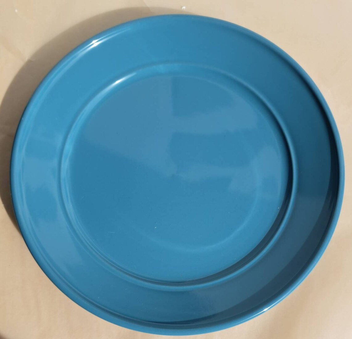 Mainstays Amelia Dinner Plate Lite Blue Embossed Finish by - Etsy