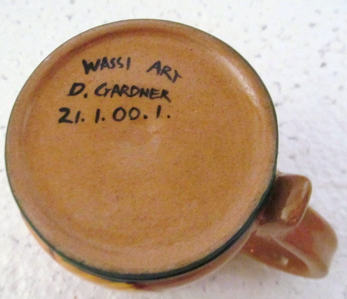 2001 Wassi Art Jamaica Handmade & Painted Ceramic Mug Dwayne - Etsy