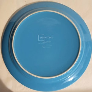 Mainstays Amelia Dinner Plate Lite Blue Embossed Finish by MAINSTAYS ...