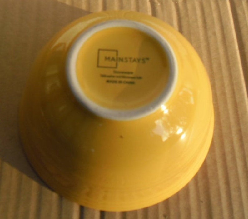 Soup/cereal Bowl Amelia Collection Yellow by MAINSTAYS China - Etsy