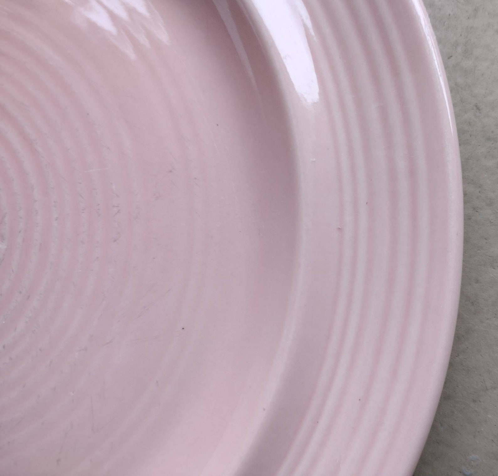 Signature Carnival Pink Color Collectible Ringed Dinner Plate | Etsy