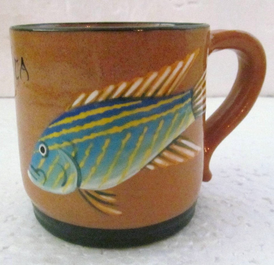 2001 Wassi Art Jamaica Handmade & Painted Ceramic Mug Dwayne - Etsy