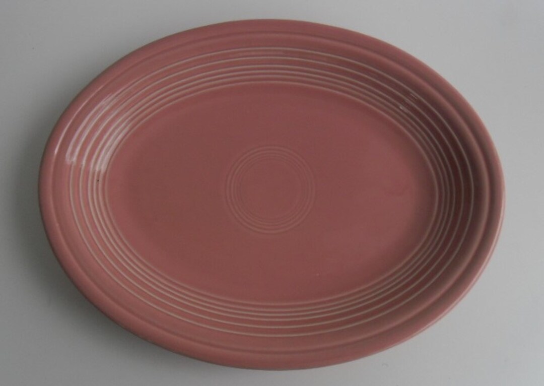 New 1998 Fiesta- Rose Pink Color Large Oval Platter Serving 13" by ...