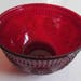 Ruby Red Pressed Glass Designed Glass Dinner/dessert Serving Bowl 5" - Etsy