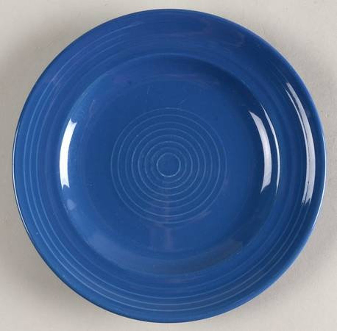 Salad Plate Concentrix Navy Blue (marine) by LYNNS CHINA 7 7/8" Looks ...