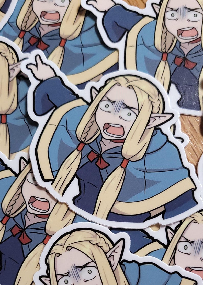 Dungeon Meshi Marcille Meme Sticker - Etsy