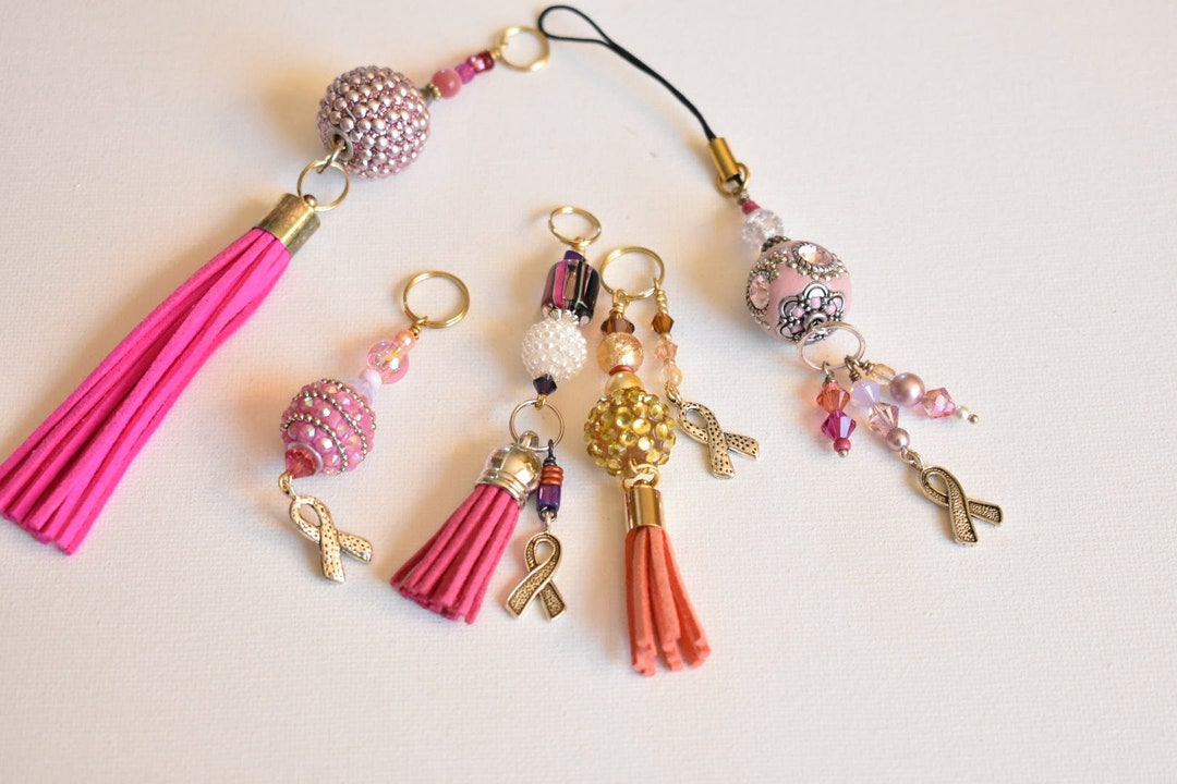 Breast Cancer Awareness Cell Phone or Key Chains - Etsy
