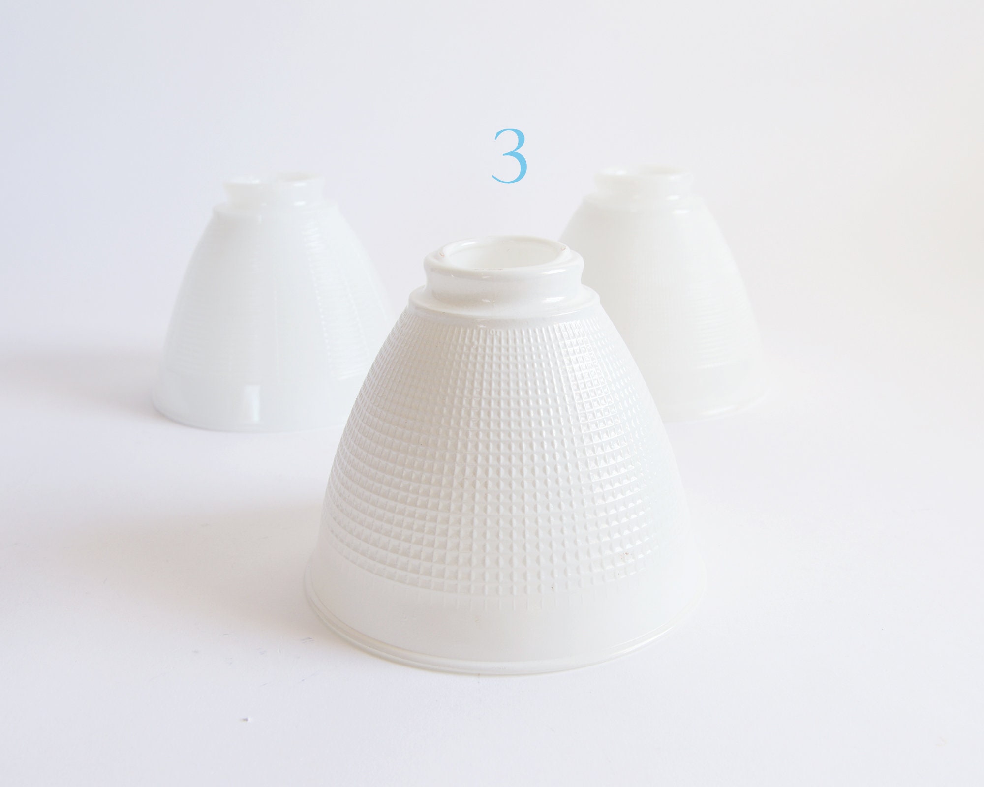 Home & Living Vintage Hobnail White Milk Glass Light Globe Light ...