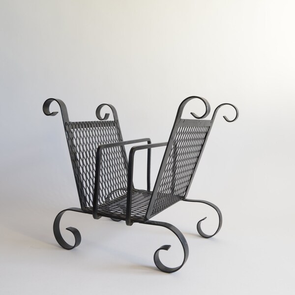 Iron Magazine Rack - Etsy