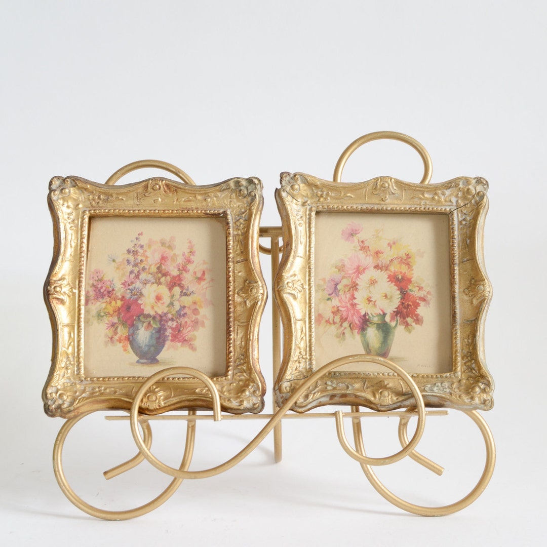 Wall Art Chippy Frames | Floral Still Life | Pair Gallery Wall Frames ...