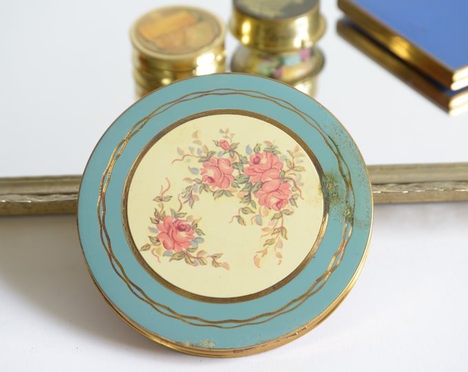 Vintage Compacts Rex Fifth Ave Powder Puff Compact - Etsy