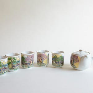 Japanese Tea Set | Mt Fuji Decor | Japanese Cherry Trees | Japanese ...