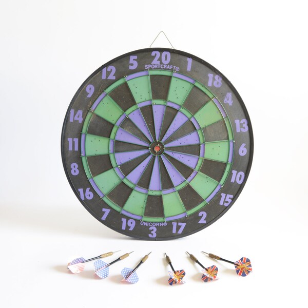 Vintage Dart Board - Etsy