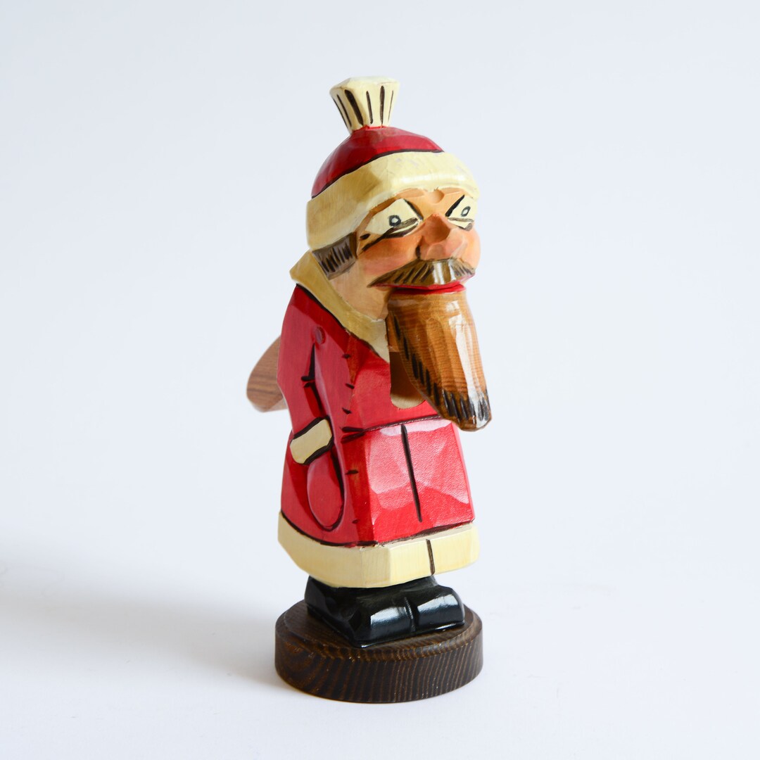 Vintage Folk Art Santa Nutcracker | Rustic Christmas Decor - Etsy