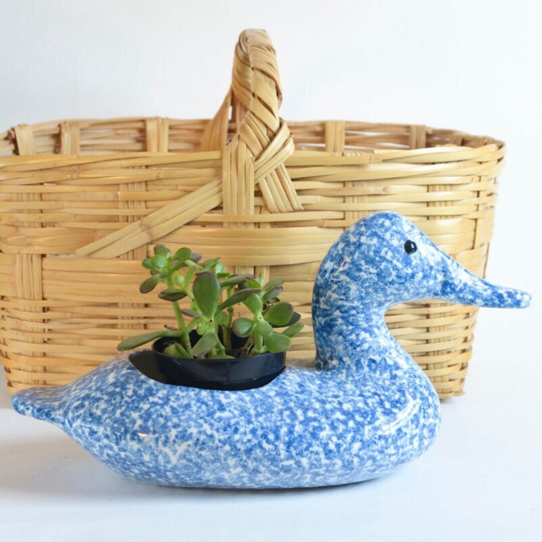Planter Duck | Duck Planter | Unusual Planter | Country Duck | Planter ...
