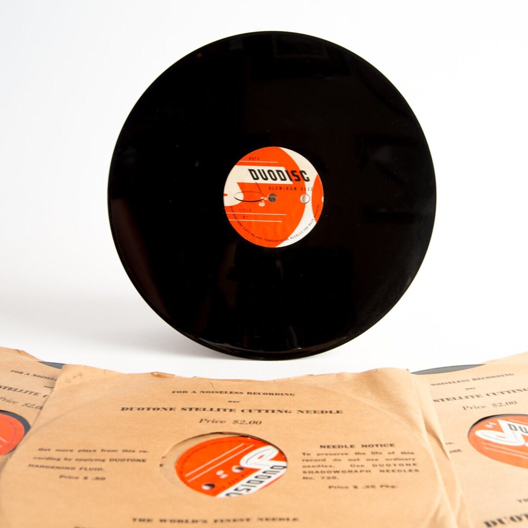 Rare Vintage Unrecorded Aluminum LP Record – Blank Audio Disc for Oral ...