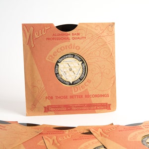 Rare Vintage Unrecorded Aluminum LP Record – Blank Audio Disc for Oral ...