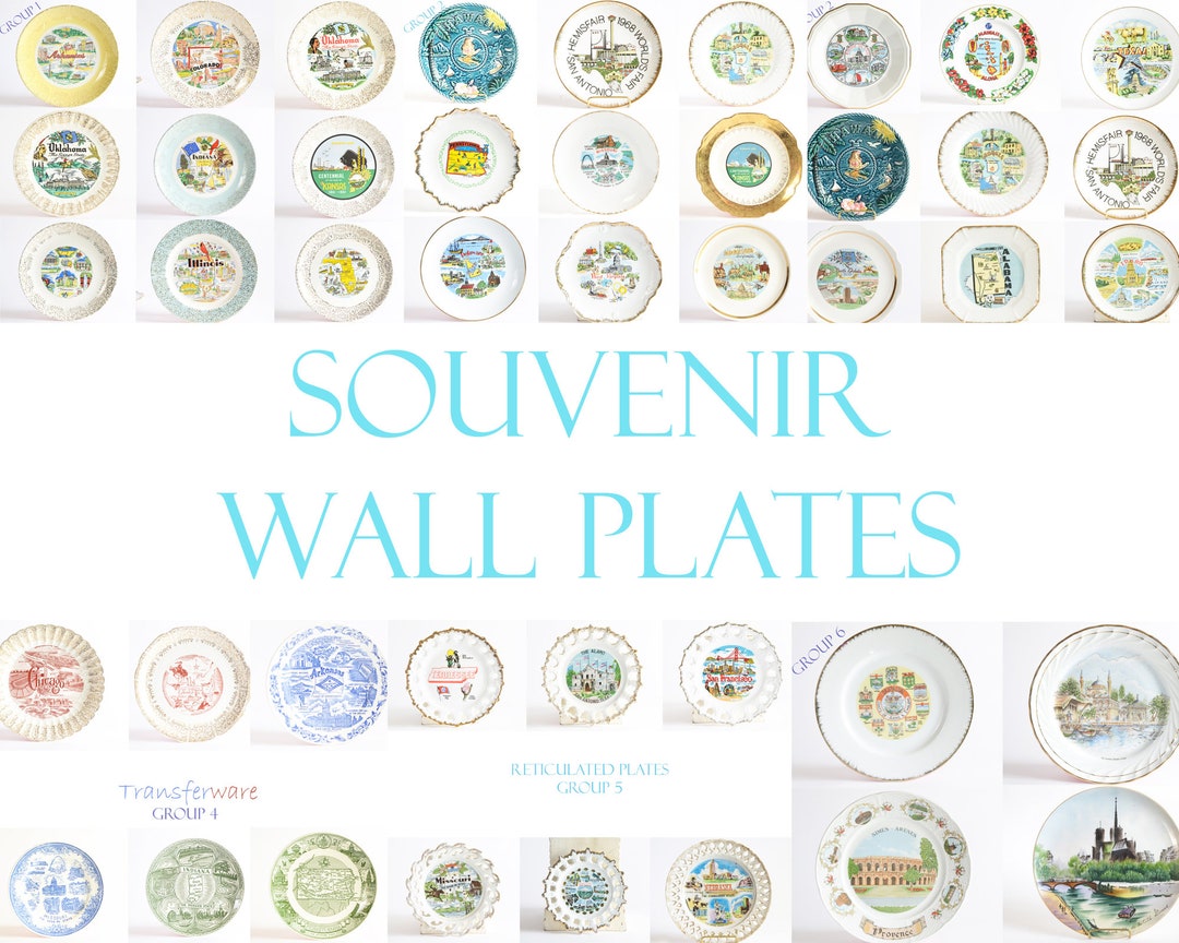 State Souvenir Plates | State Wall Decor | Souvenir State Plates | Wall ...
