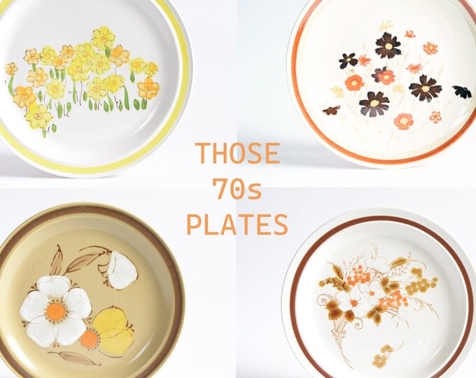 Vintage Mid Century Decorative Plates Plate Wall Display Gallery Wall ...