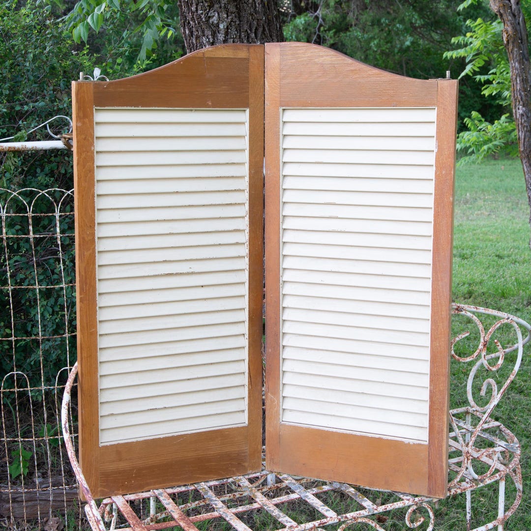 Vintage Wood Cafe Doors | Shutter Cafe Doors | Swinging Cafe Doors ...