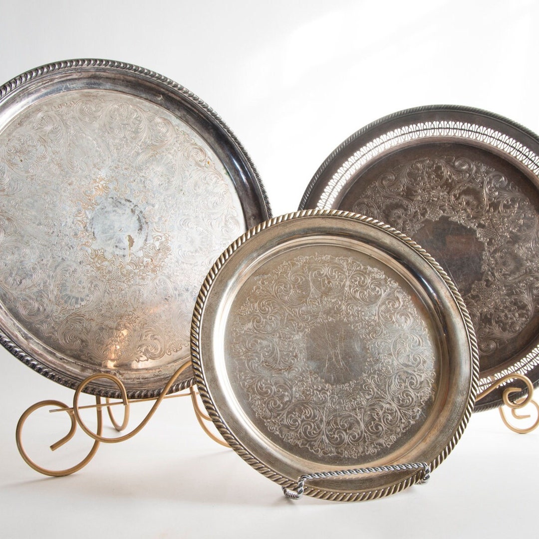Trays for Serving | Set of Three (3) | Platter Collection | Holiday ...