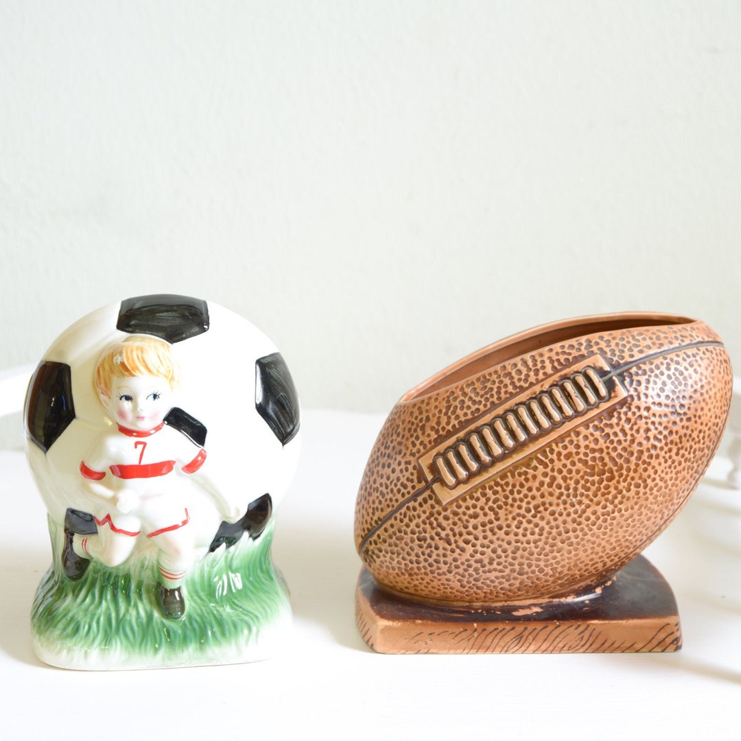 Planters for Boy Room Soccer Planter Football Planter Man Cave Planters ...