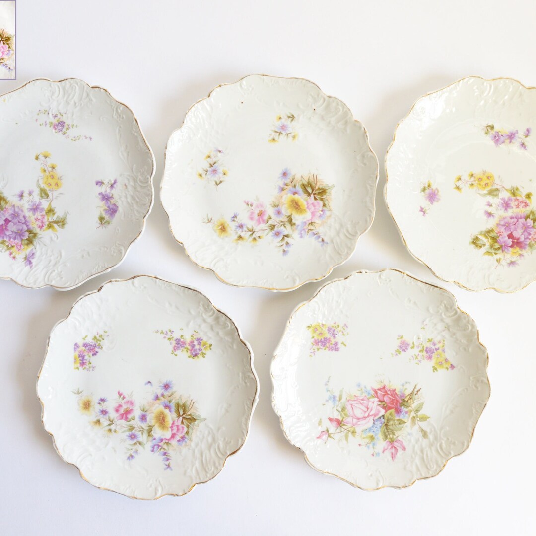 Wall Decor Floral Plates | Wall Plate Pastels | Floral Wall Decor ...