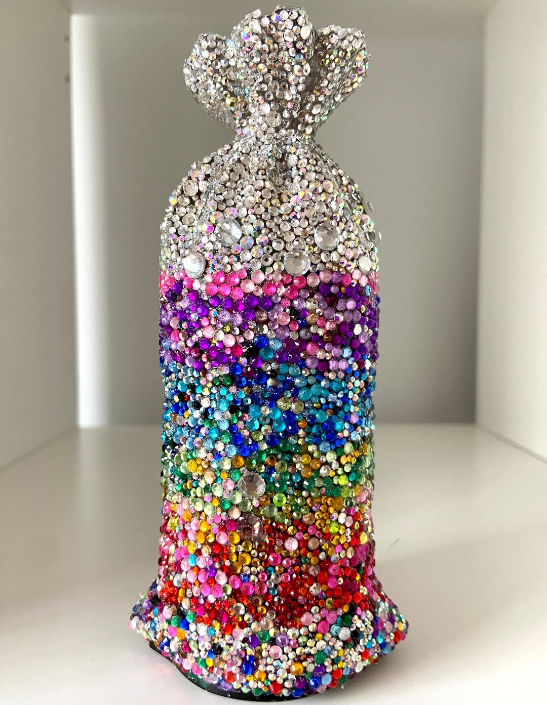 Resin Bag Statue- Ombré Rainbow Bling - Etsy