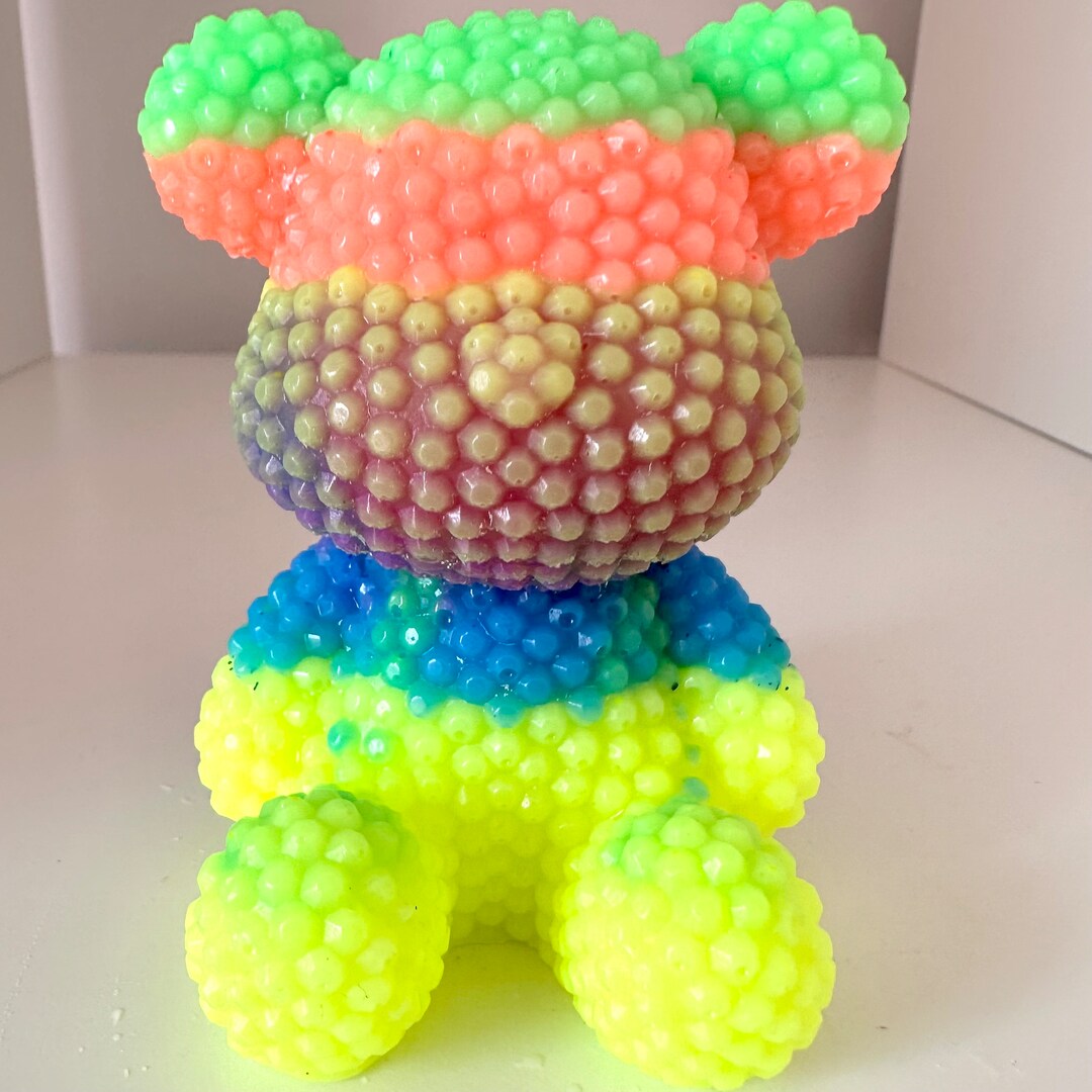 Bumpy Bear Resin Statue Neons - Etsy