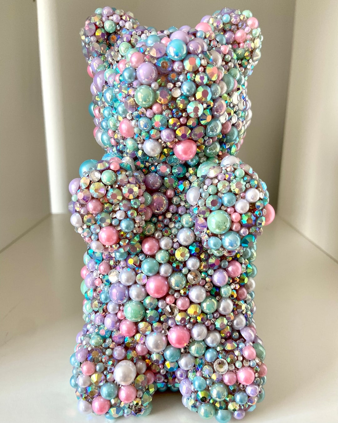 Giant Resin Gummy Bear Statue- COTTON CANDY Bling - Etsy