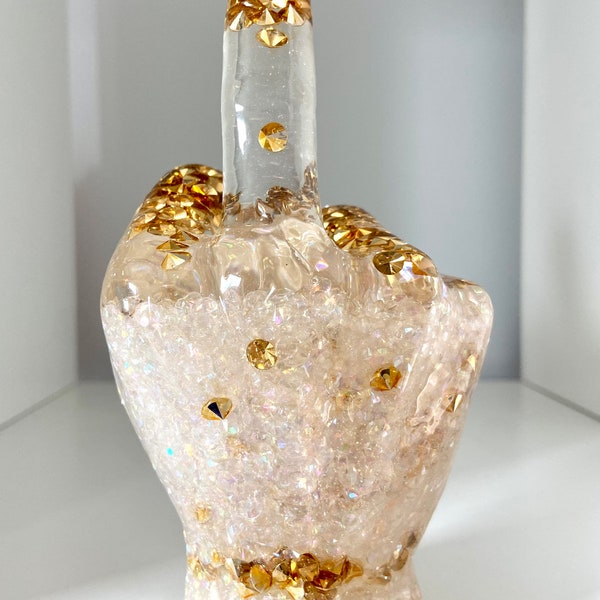Resin Middle Finger Statue - Etsy