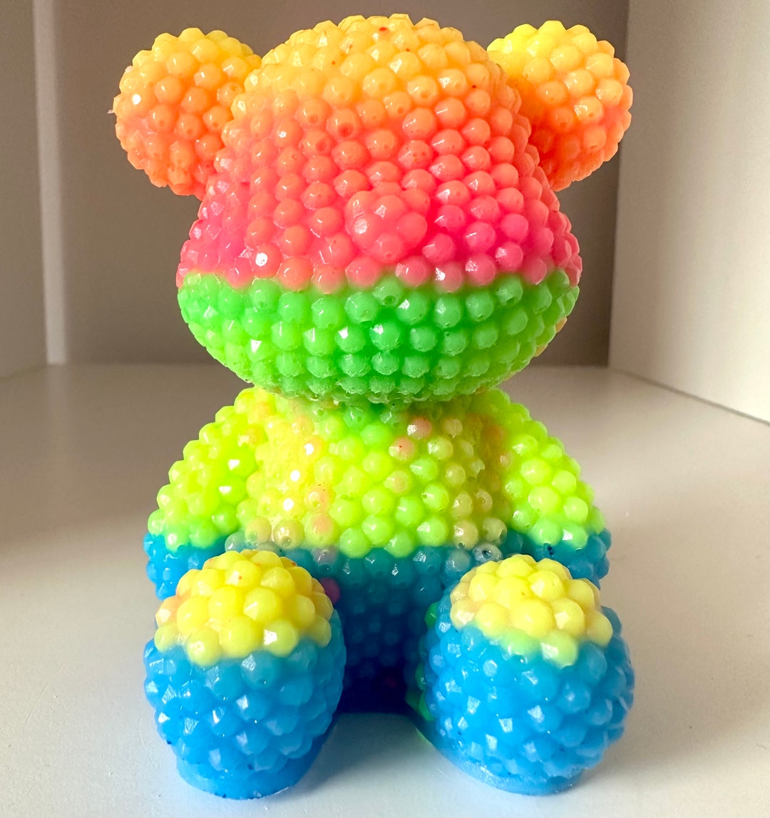 Bumpy Bear Resin Statue Neons - Etsy
