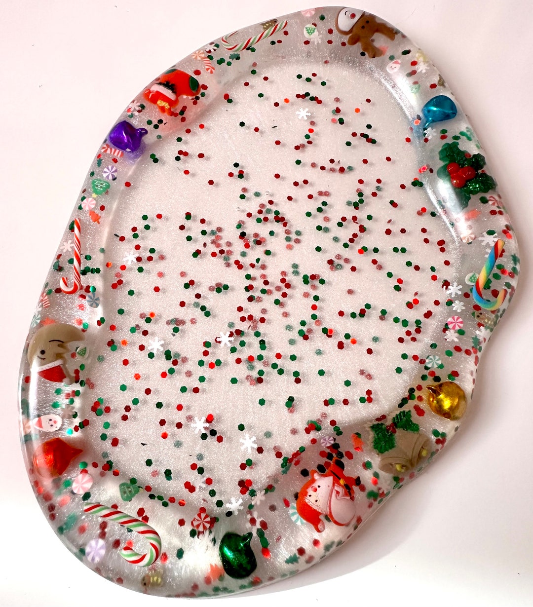 Oval Blob Resin Tray Christmas - Etsy UK