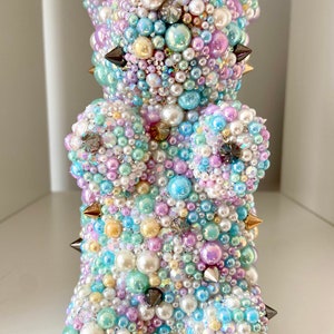 Giant Resin Gummy Bear Statue- Pastel Pearls, Crystals & Studs - Etsy