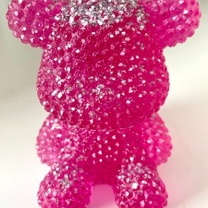 Bumpy Bear Resin Statue Pink/silver Glitter - Etsy