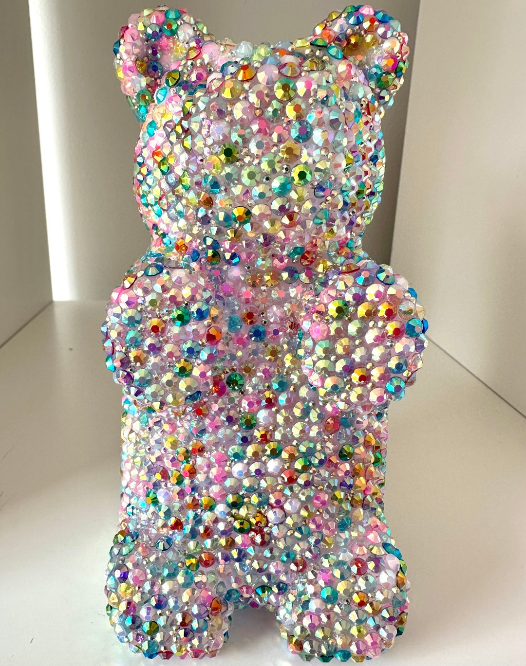 Giant Resin Gummy Bear Statue- Iridescent & Rainbow Bling - Etsy