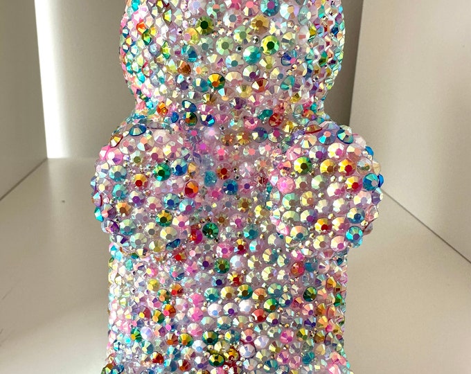 Giant Resin Gummy Bear Statue- Iridescent & Rainbow Bling - Etsy
