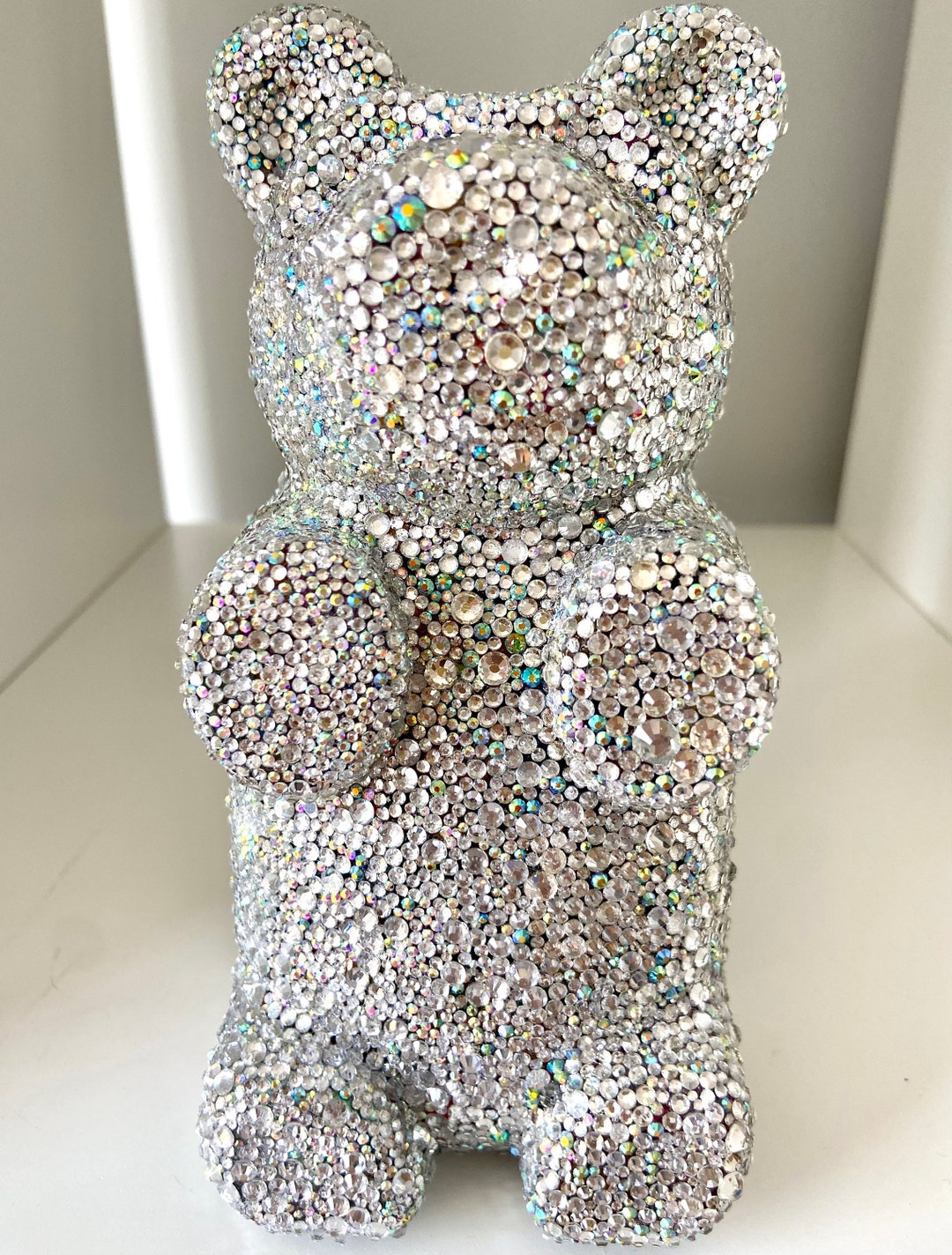 Giant Resin Gummy Bear Statue- Clear & Iridescent Bling - Etsy