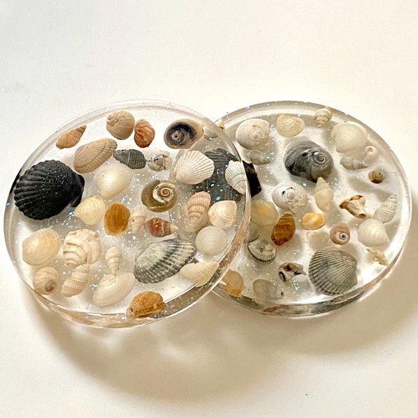 Seashell Coasters - Etsy