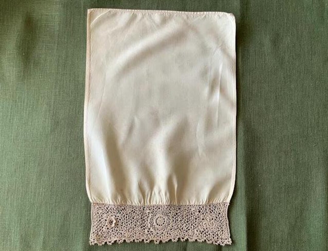 Antique Silk Edwardian Modesty Panel With Irish Crochet Lace Edging - Etsy