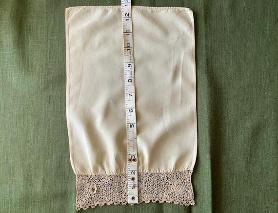 Antique Silk Edwardian Modesty Panel With Irish Croch… - Gem