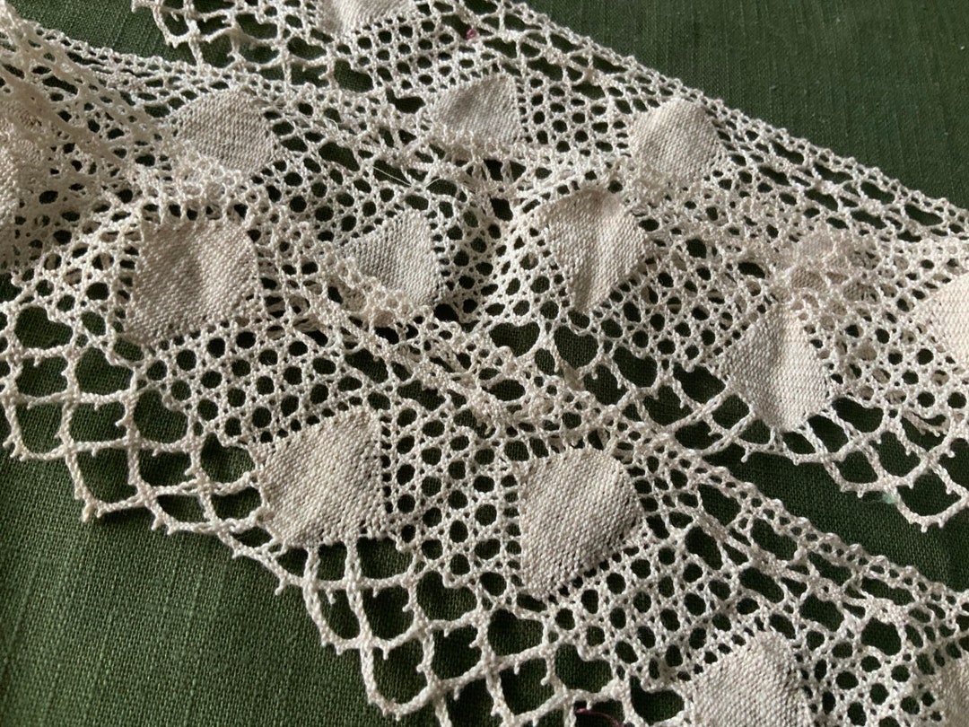 0.89m Antique Gorgeous and Convincing Machine Torchon Lace - Etsy