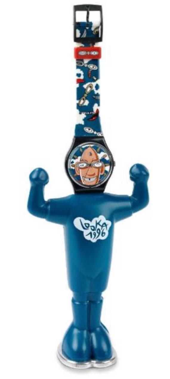 New Swatch Watch VINTAGE Club Special LOOKA Man box s… - Gem