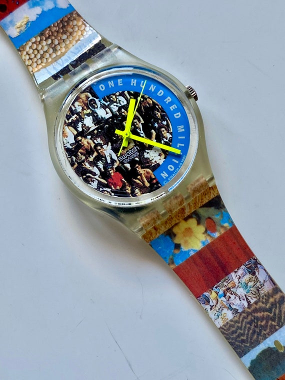 New 1992 vintage Swatch watch THE PEOPLE-GZ126 specia… - Gem