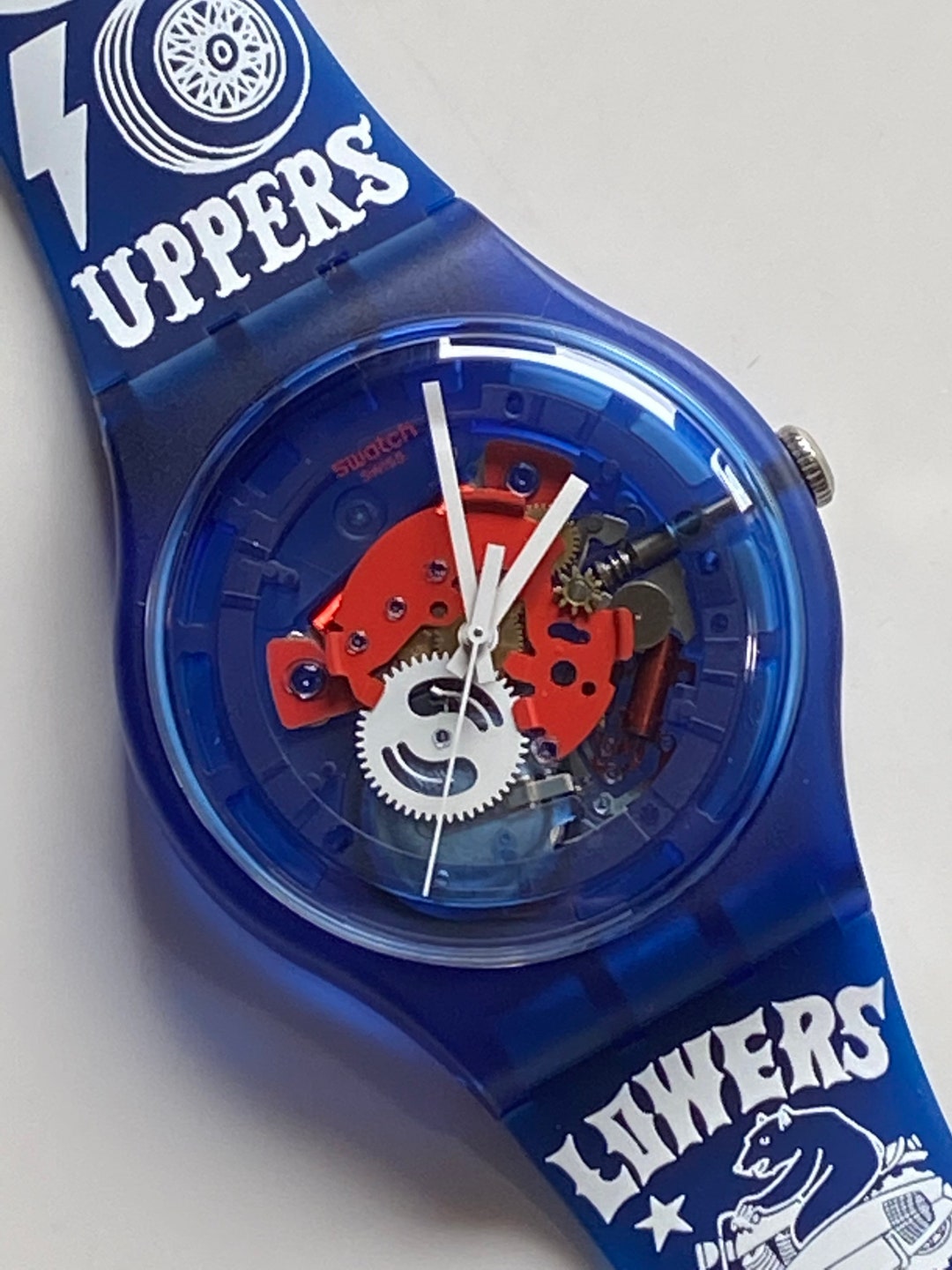 New Swatch Watch Clownfish Blue Variant Trestles Strap Rare Hard to ...