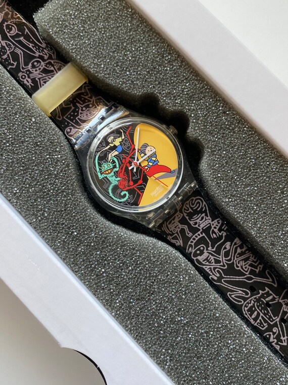 New 1997 Swatch Vintage JUNGLE TANGLE-GK235 never wor… - Gem