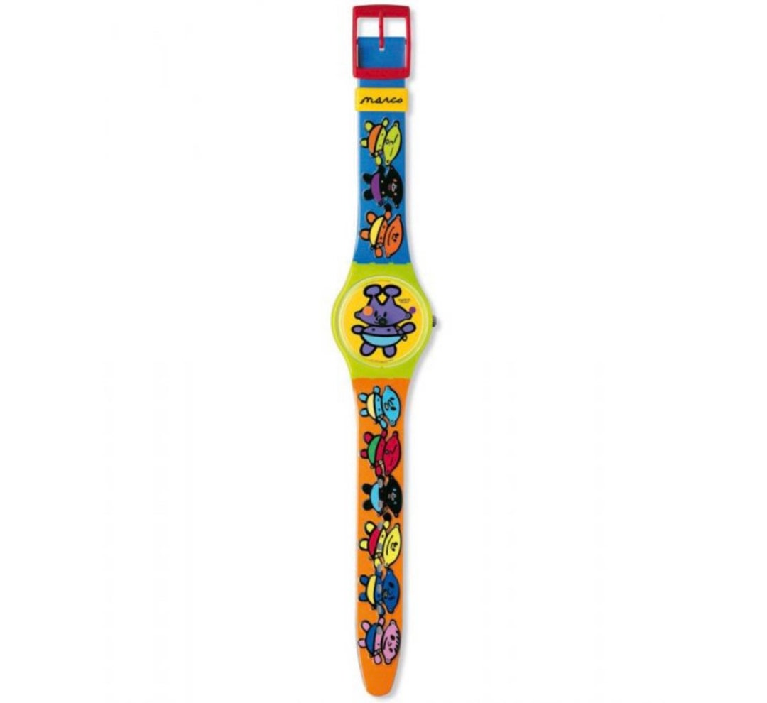 New 1998 Vintage Swatch Signed Artist ALIEN BABY-GG175 Limited Number ...